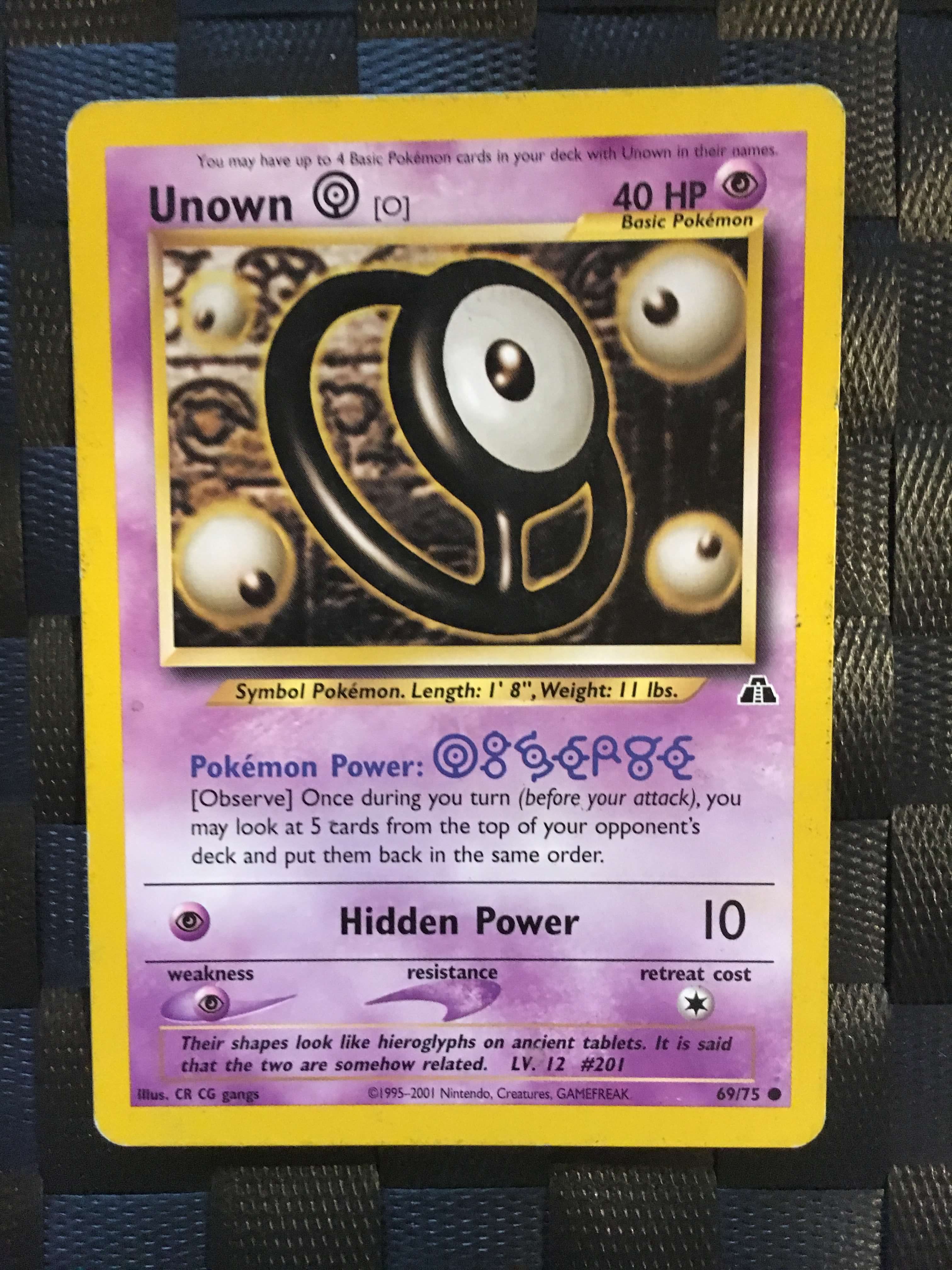 Unown O Common #69/75 - Neo Discovery | Pokeverden.dk - Pokémon kort