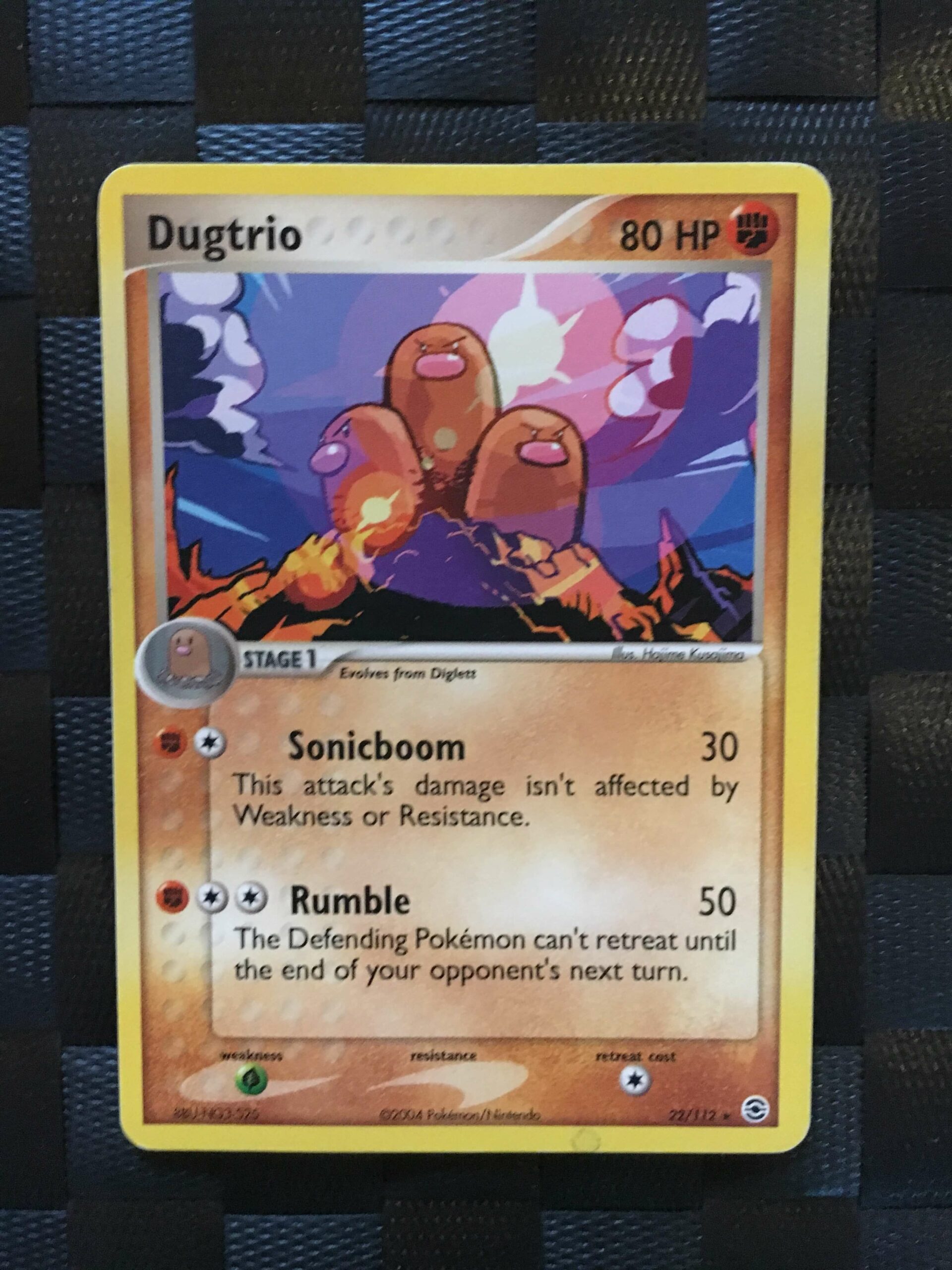 Dugtrio Rare #22/112 – Ex FireRed & LeafGreen | Pokeverden.dk