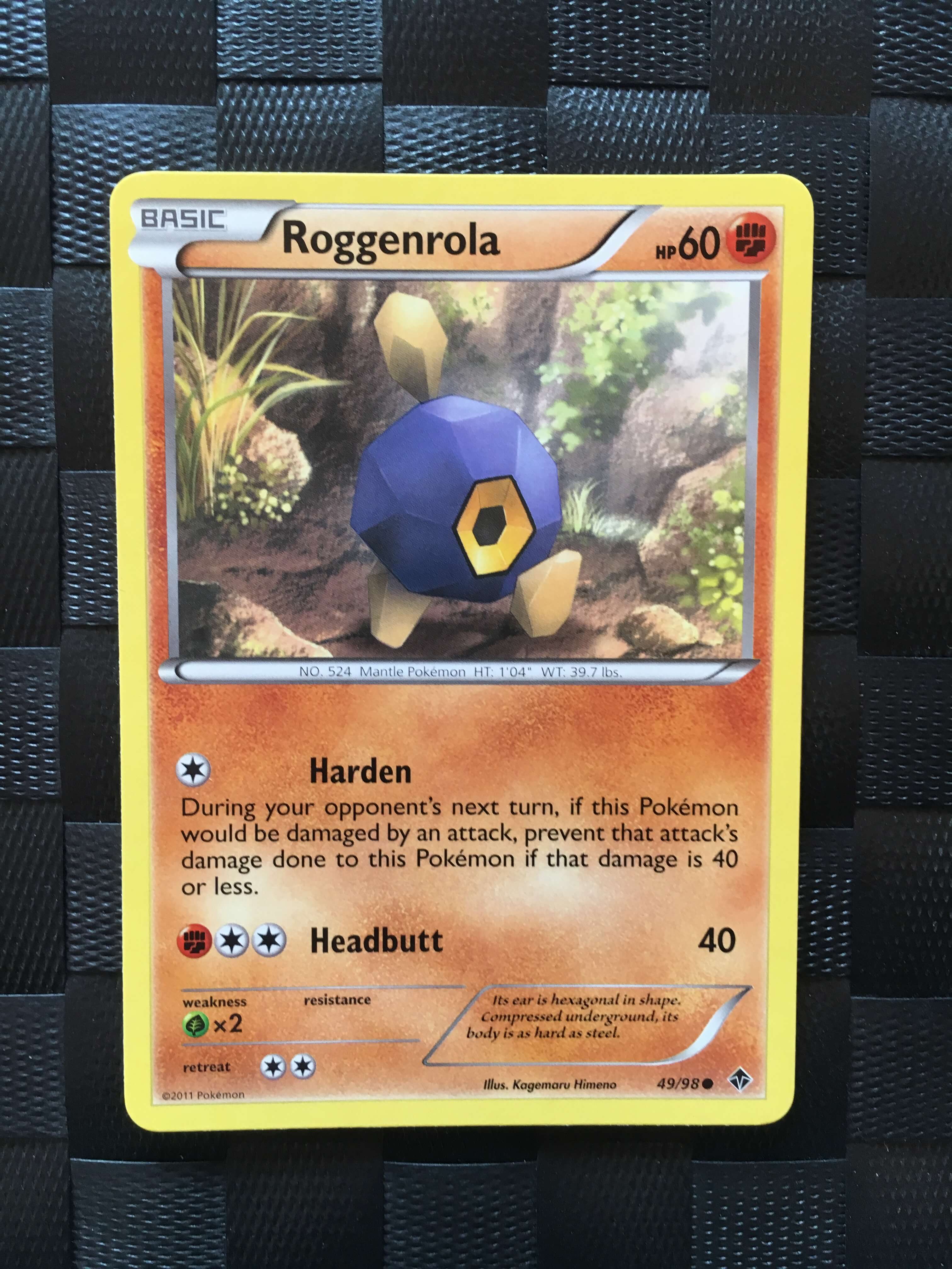 Roggenrola Common #49/98 – Black & White: Emerging Powers