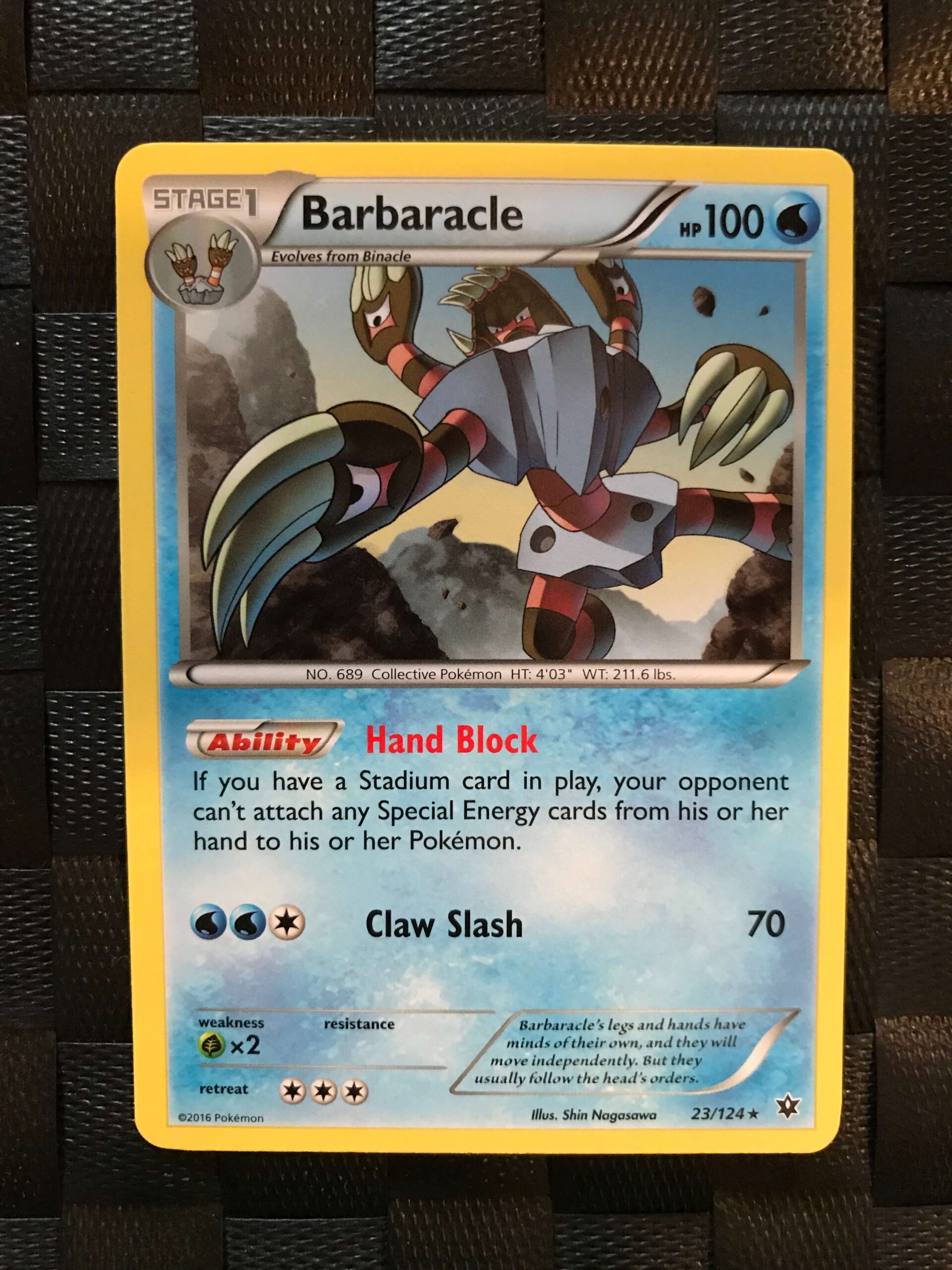 Barbaracle Rare #23/124 – XY: Fates Collide | Pokeverden.dk
