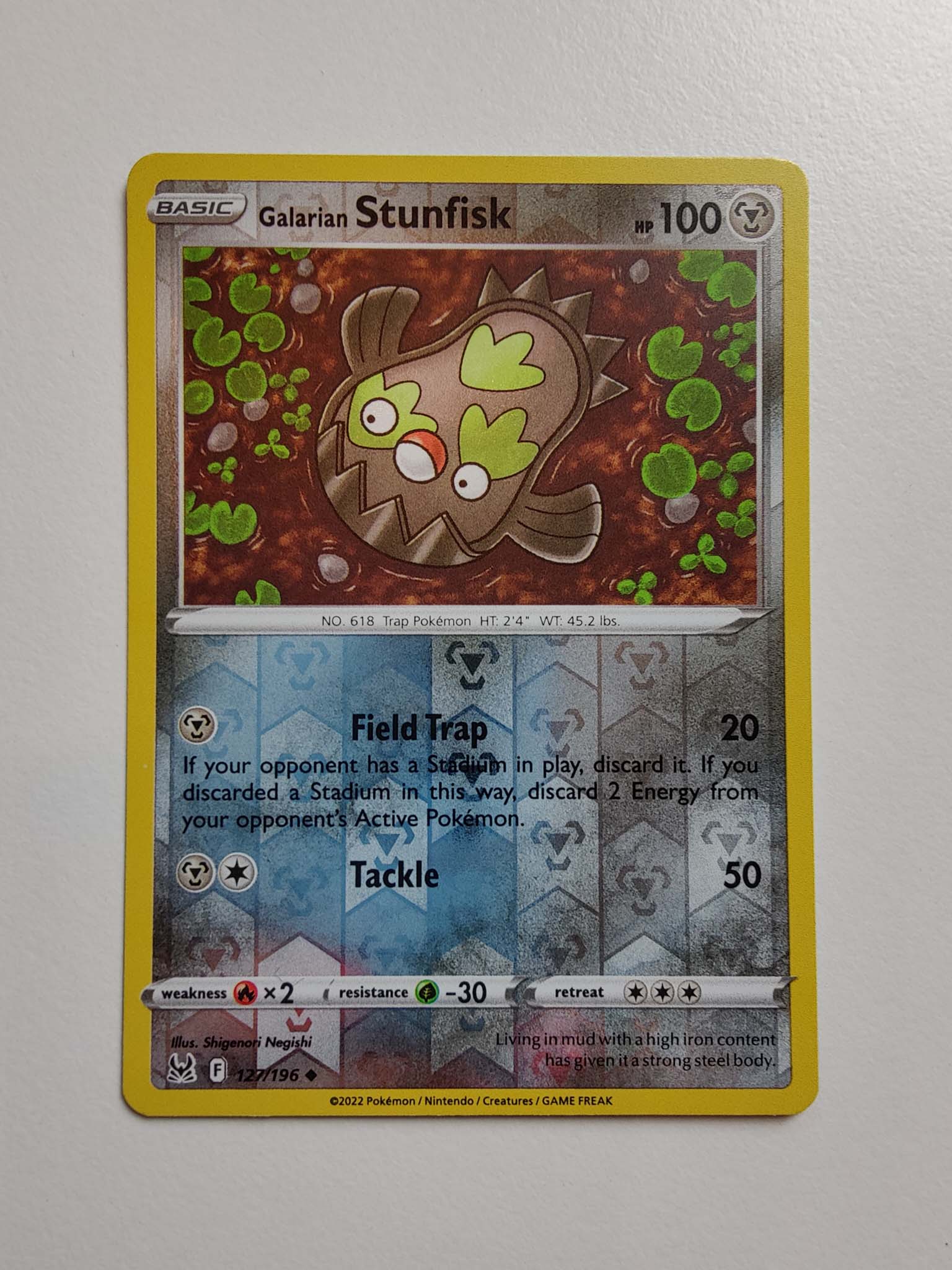 Galarian Stunfisk Reverse #127/196 – Sword & Shield: Lost Origin