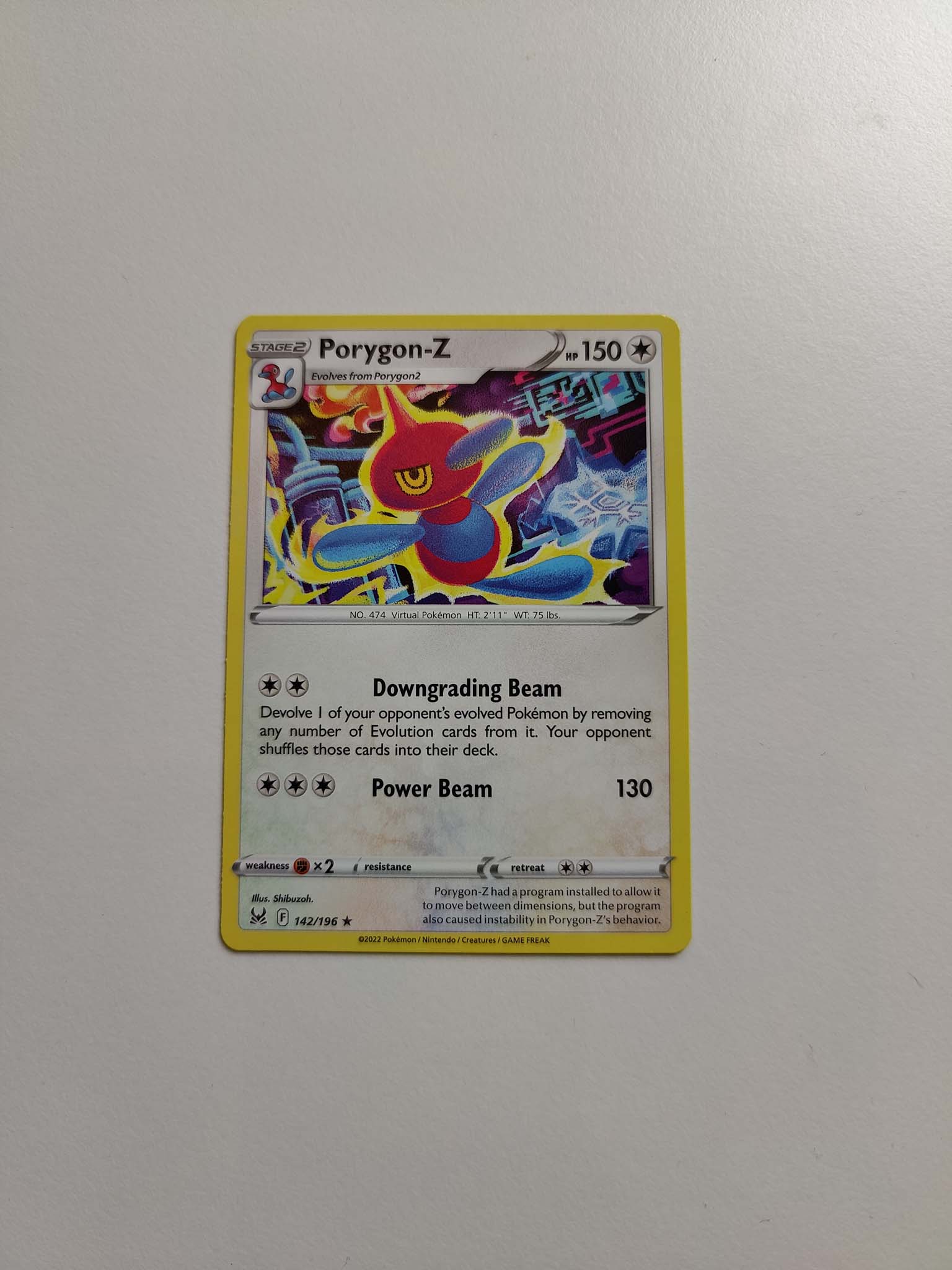 Porygon-Z Rare #142/196 – Sword & Shield: Lost Origin