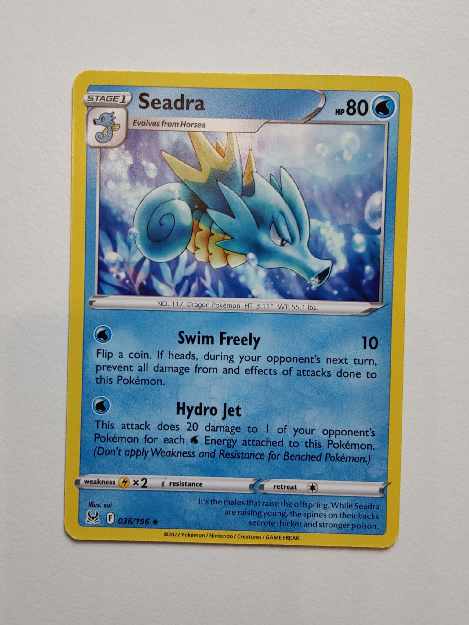 Seadra #36/196 – Sword & Shield: Lost Origin